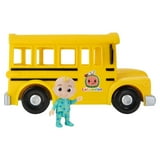 CoComelon Official 10IN JJ's Musical Yellow School Bus with 3IN Figure ...