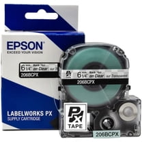 Epson LABELWORKS 212RAPX - Black on White PET Label Maker Tape ...