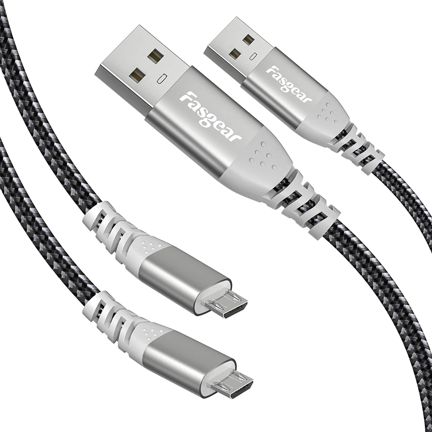 16ft PS4 Micro USB Cable Fasgear 2 Pack Long Fast Charging Cord Data 16ft-ps4-micro-usb-cable-fasgear-2-pack-long-fast-charging-cord-data