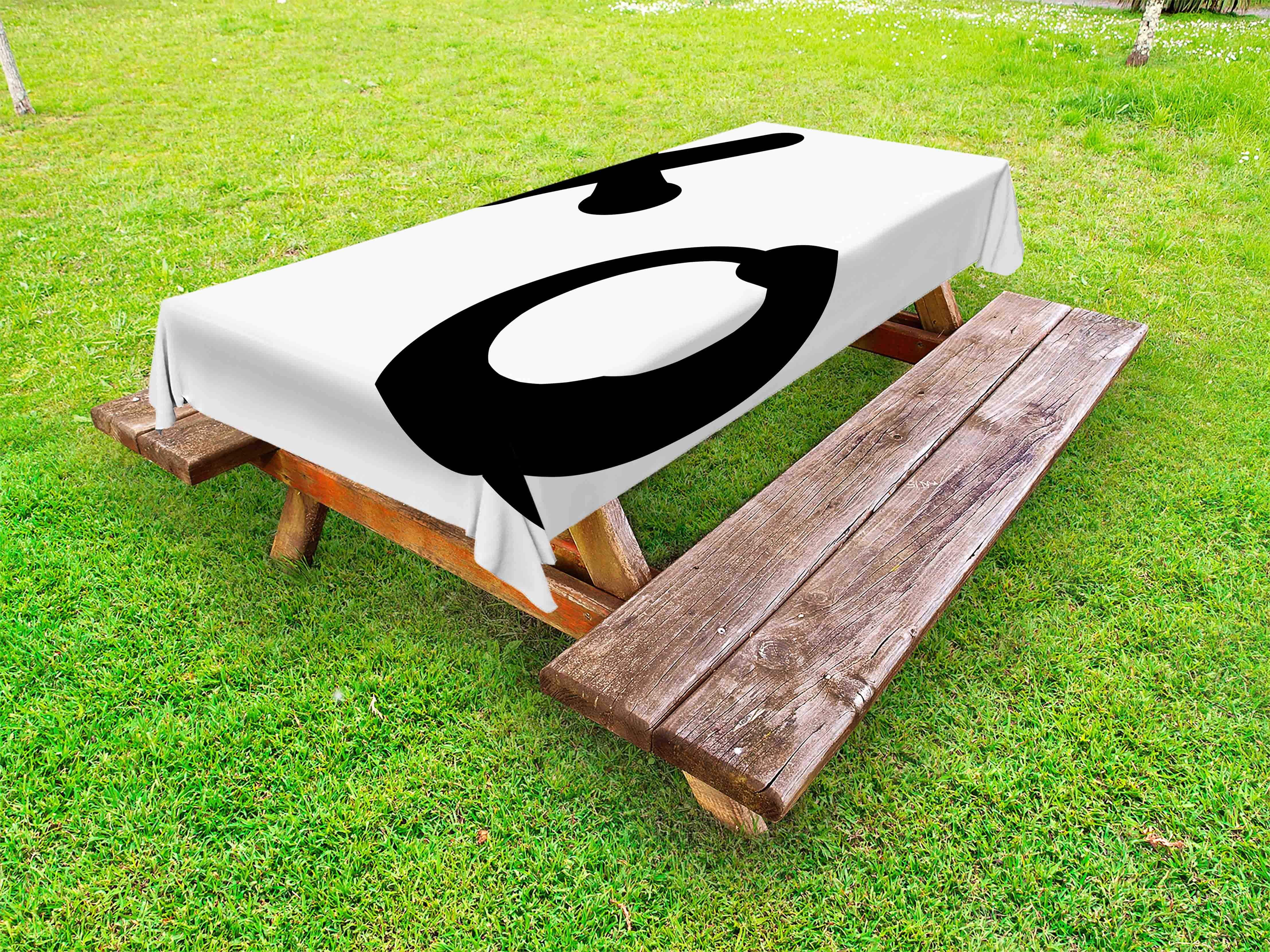Xo Outdoor Tablecloth, Love and Friendship Expression Letters Symbolic Icons Simplistic Artistic ...