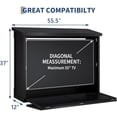 55" Outdoor TV Enclosure for 32"-55" TVs, Wood Wall-Mount Cabinet with ...