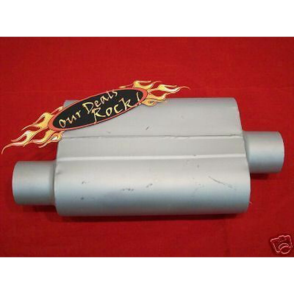 High Performance 2 Chamber Muffler Single 3" O/C - Walmart.com ...