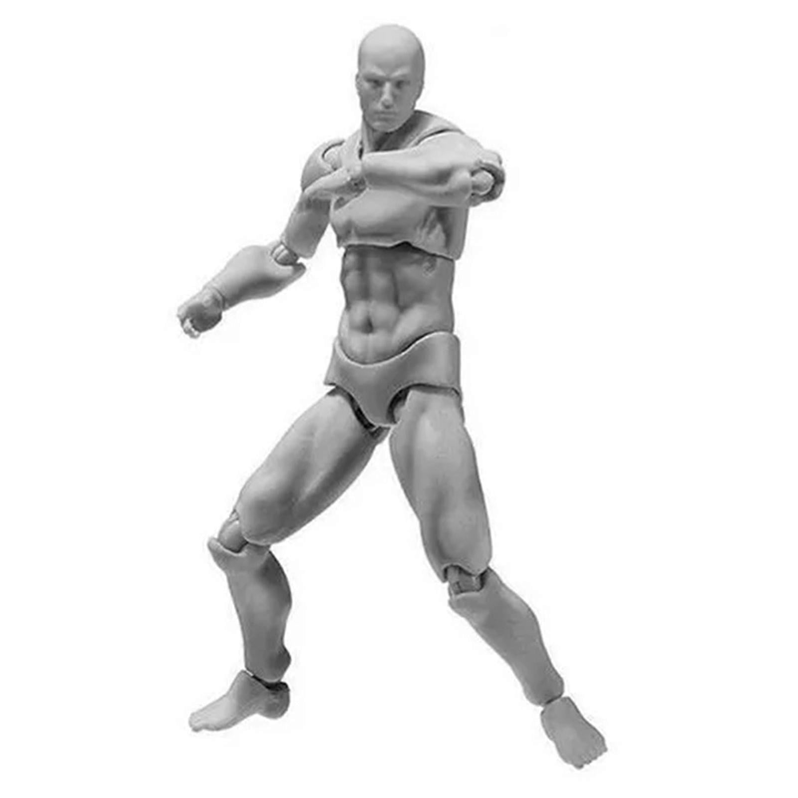 Male Female Body Figure Toy Movable Joints Drawing Mannequin Figure ...