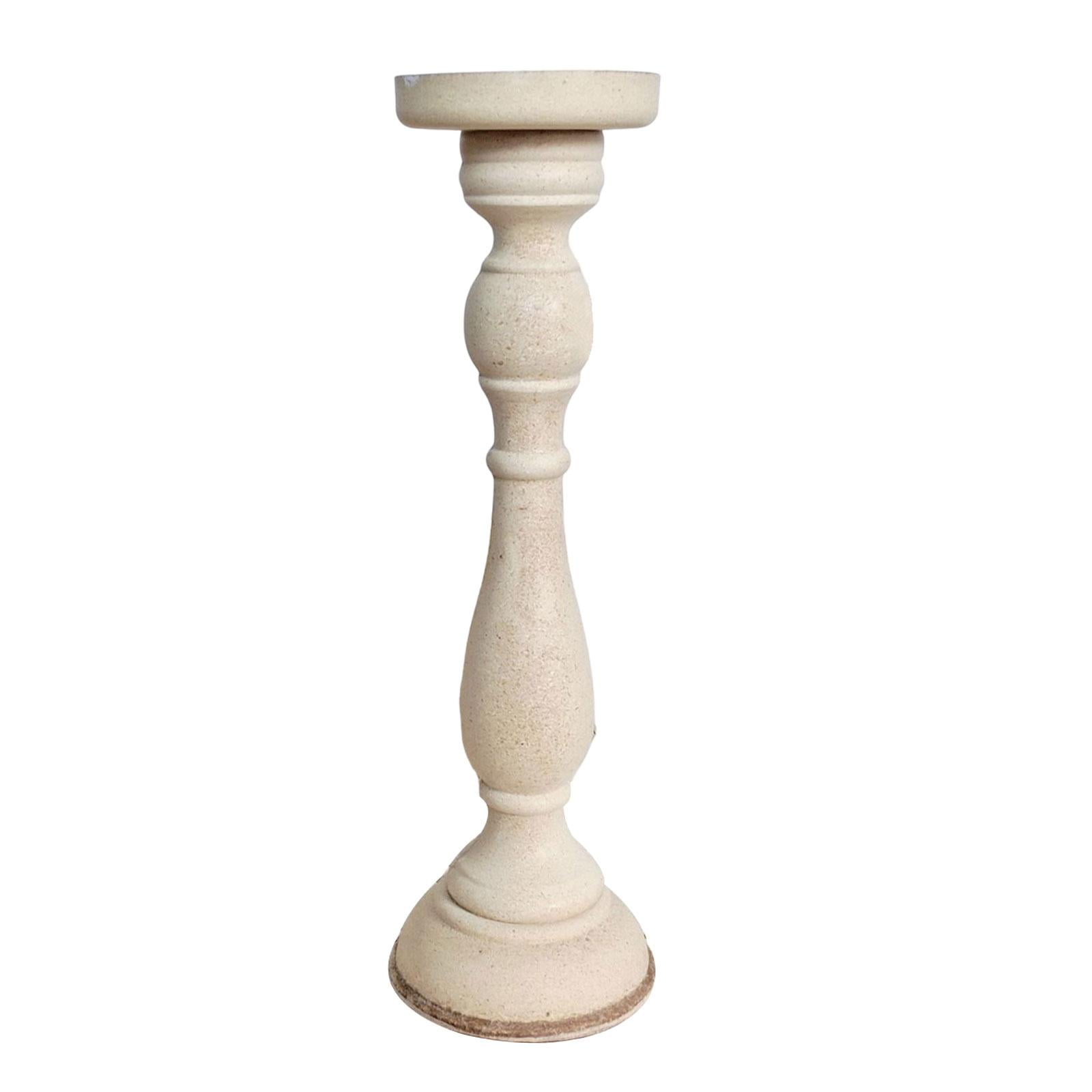 Unfinished Candlestick Stand Craft Pedestal Candelabra Decor Ornament ...