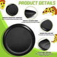 Pizza Pan Set of 2, Stainless Steel Pizza Tray, Round Pizza Plate For ...