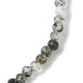 2mm Natural Tourmalinated Quartz Faceted Round Beaded Stretch Bracelets ...