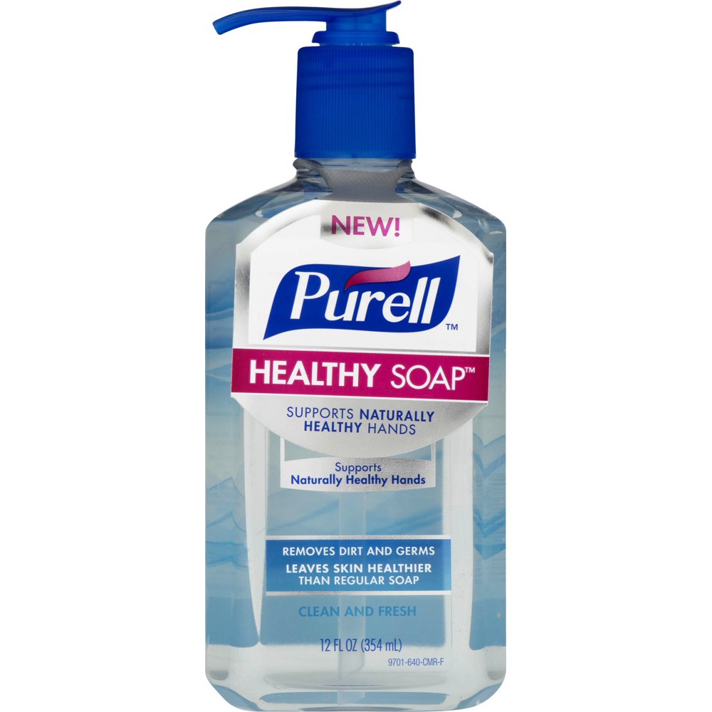 Purell Healthy Hand Soap, Clean and Fresh, 12 Fl Oz - Walmart.com ...