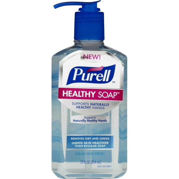 Purell Healthy Hand Soap, Clean and Fresh, 12 Fl Oz - Walmart.com ...