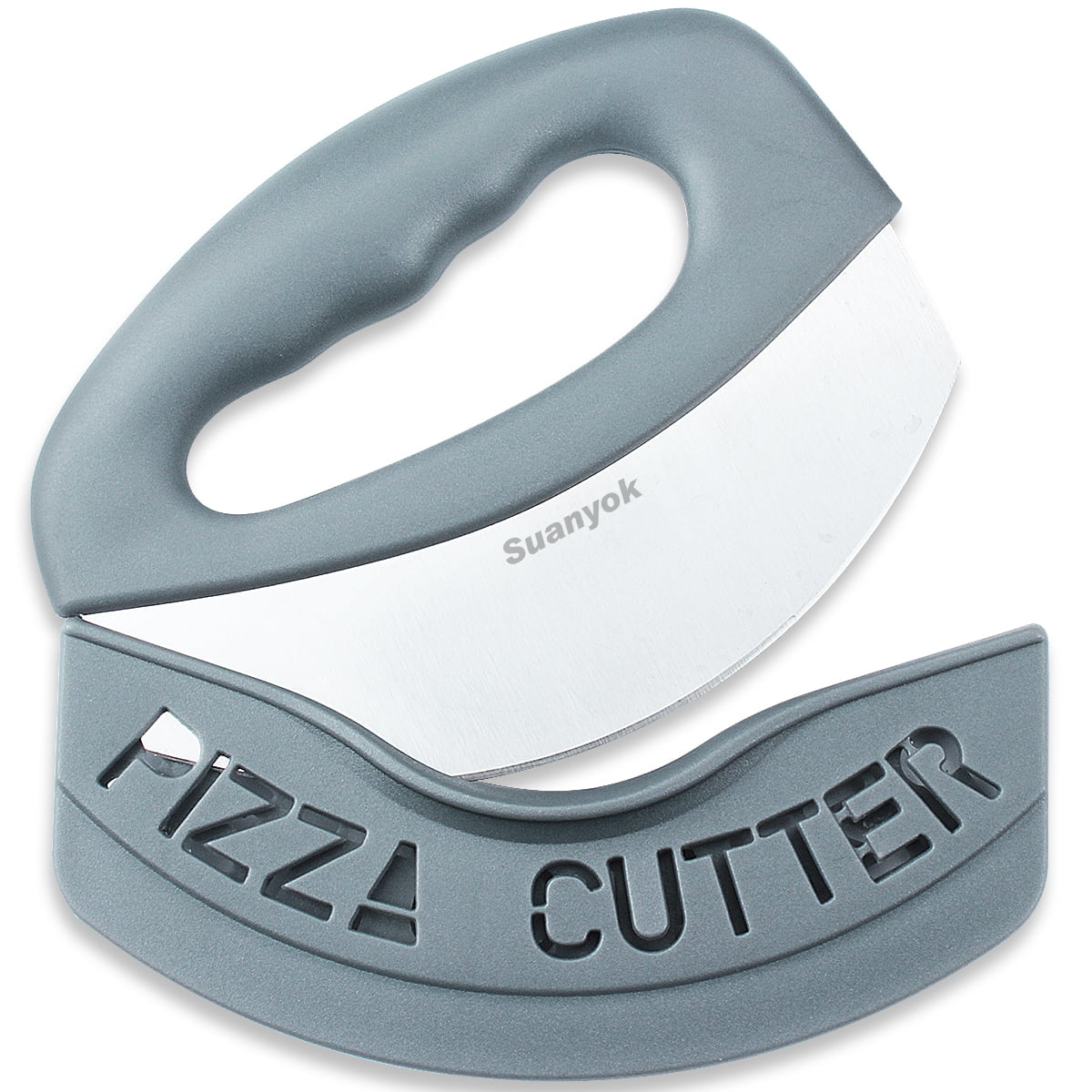 Suanyok Premium Pizza Cutter Food Chopper-Super Sharp Stainless Steel ...