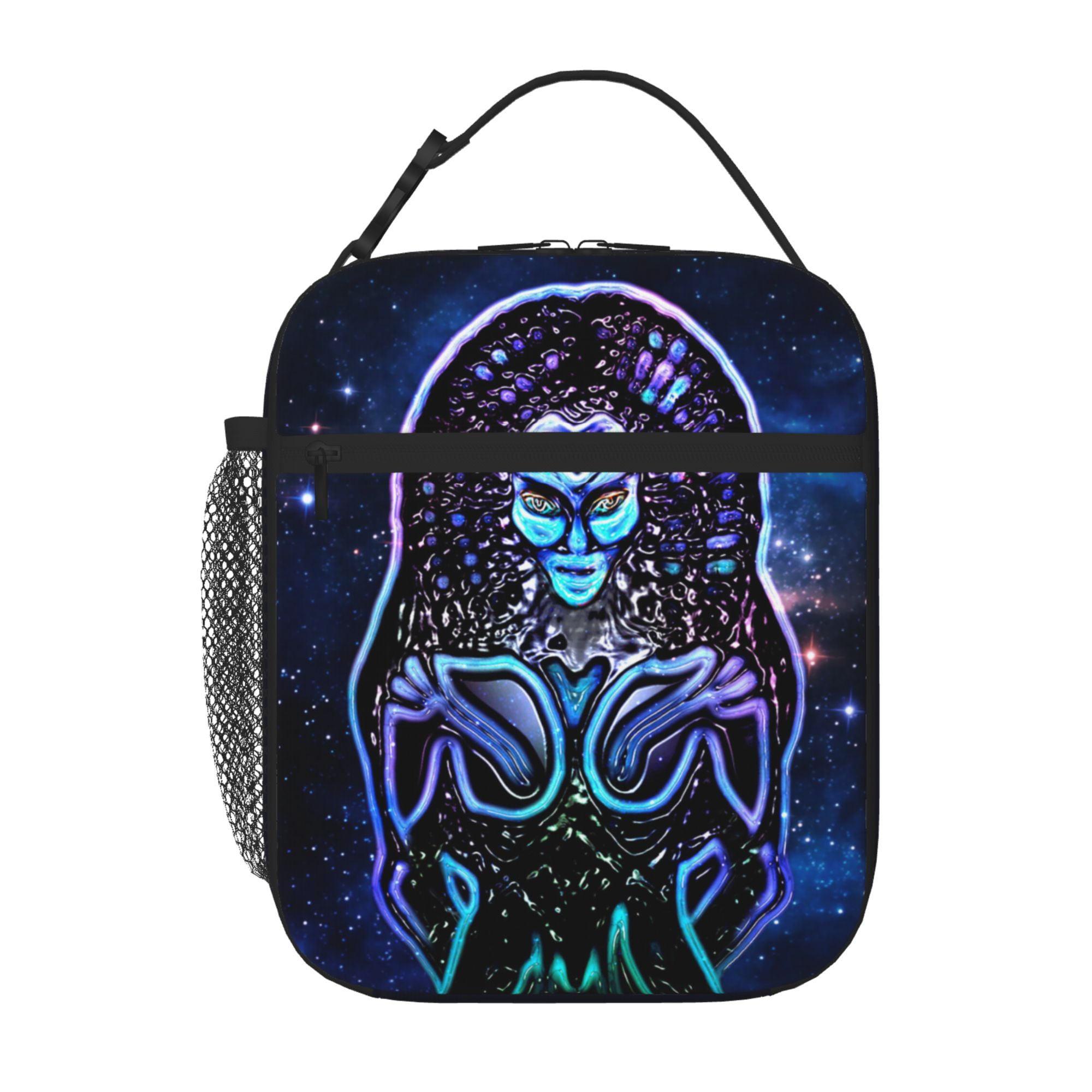 TEQUAN Portable Lunch Bag, Fantasy Alien Drawing Pattern Reusable ...