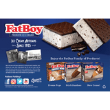Fatboy Ice Cream Sandwiches, Cookies N' Cream, Kosher, 5 fl oz, 12 ...