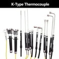 1Pc K-Type Handheld Temperature Sensor For Surface Thermocouple -50~500°C Nr-81530 Stainless ...