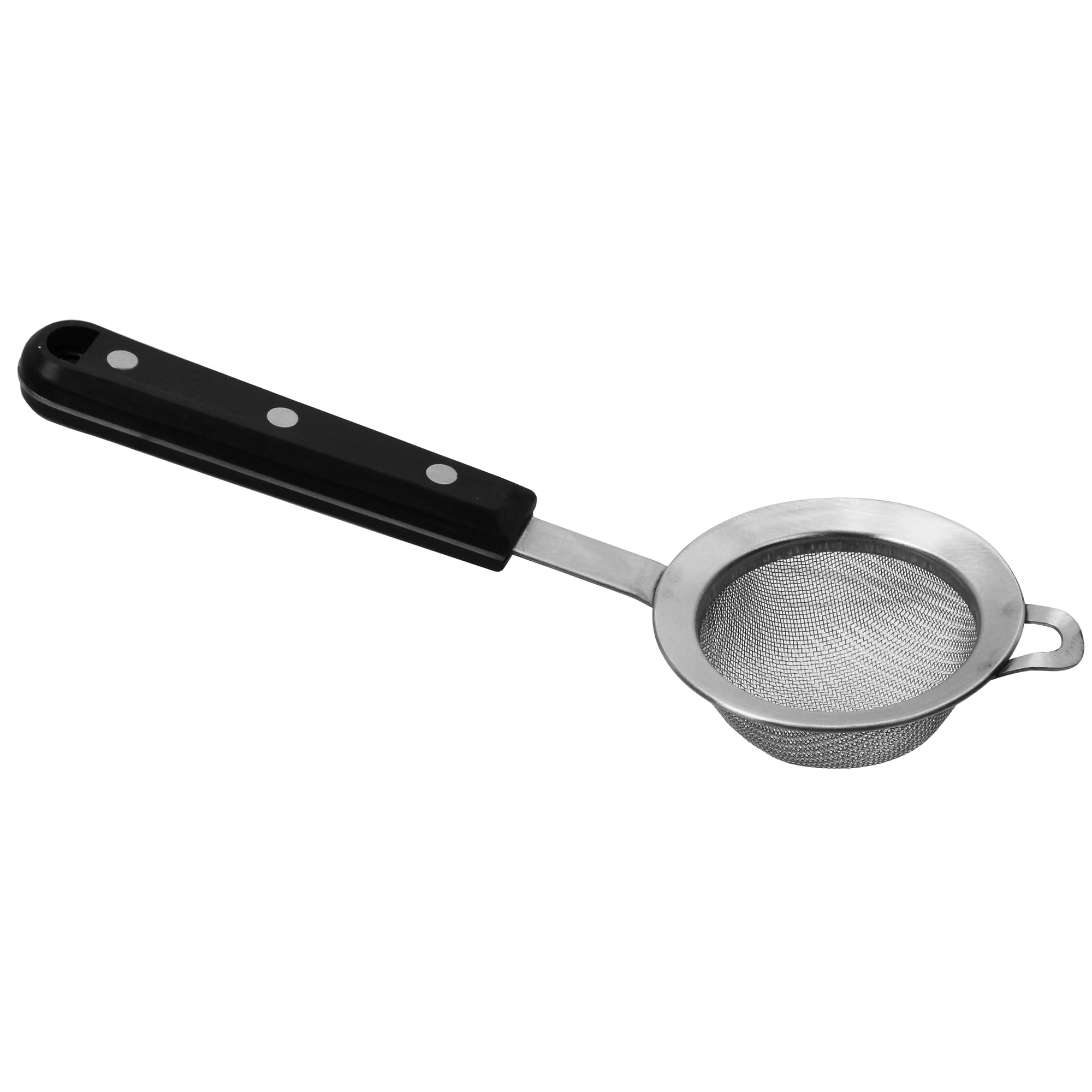 Craft Kitchen 3-in Mesh Strainer with Black Triple Rivet Handle ...