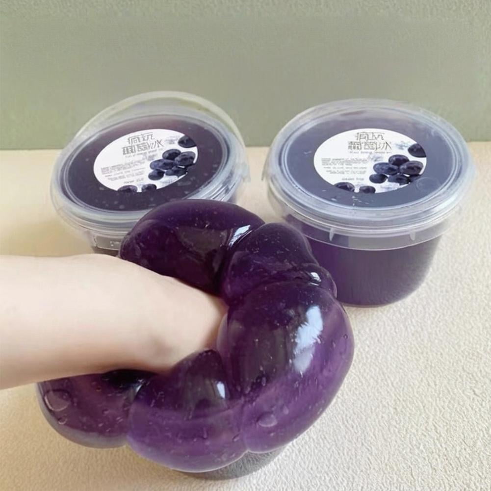 Grape hug milk hug milk fake water slime toy slime can be covered with ...