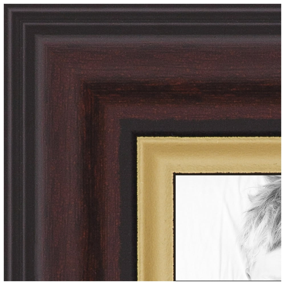 ArtToFrames 9x12 Inch Mahogany Picture Frame, This Brown MDF Poster ...