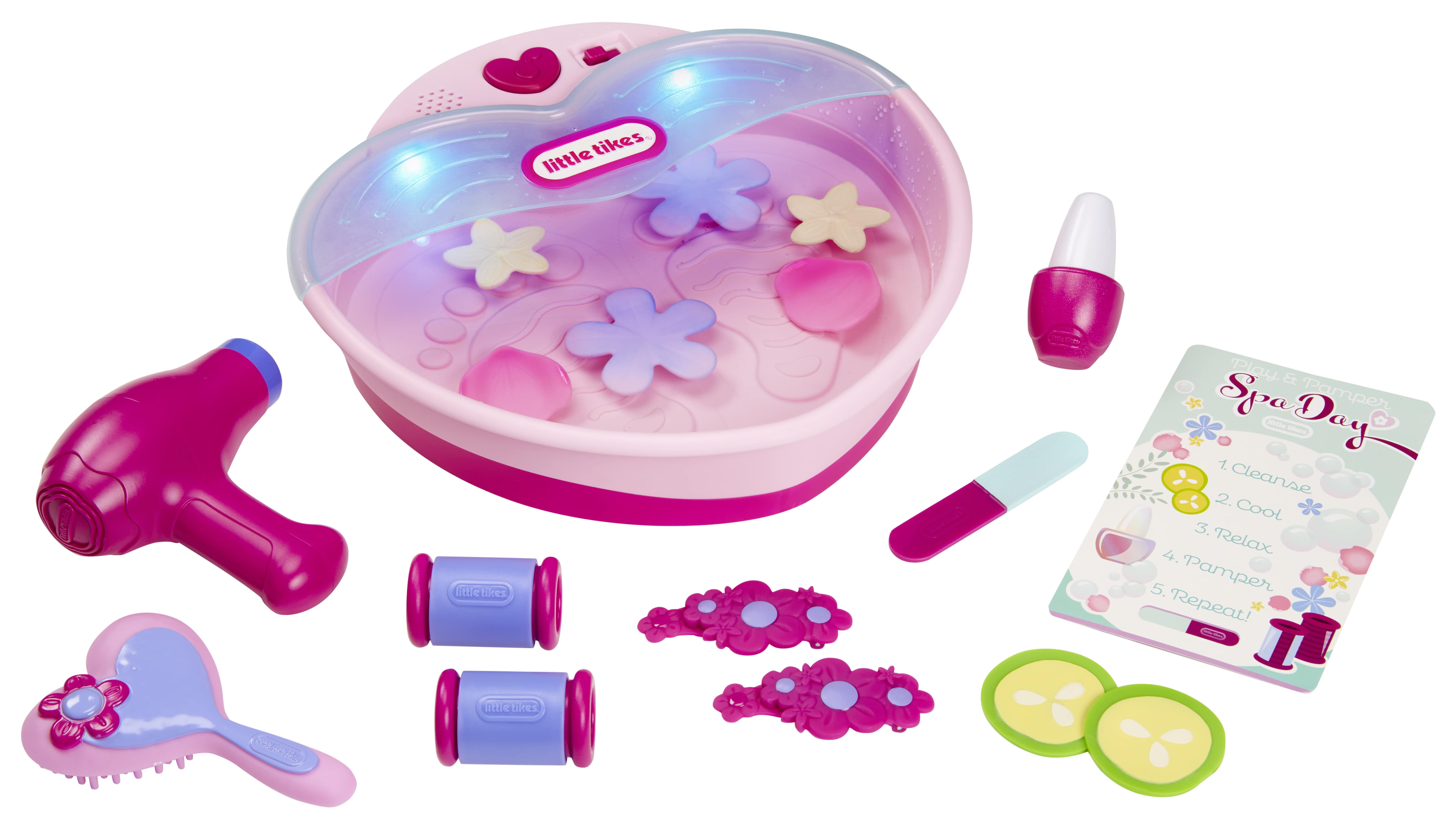 Little Tikes Play & Pamper Spa Set with 17 Accessories, Pretend Play ...