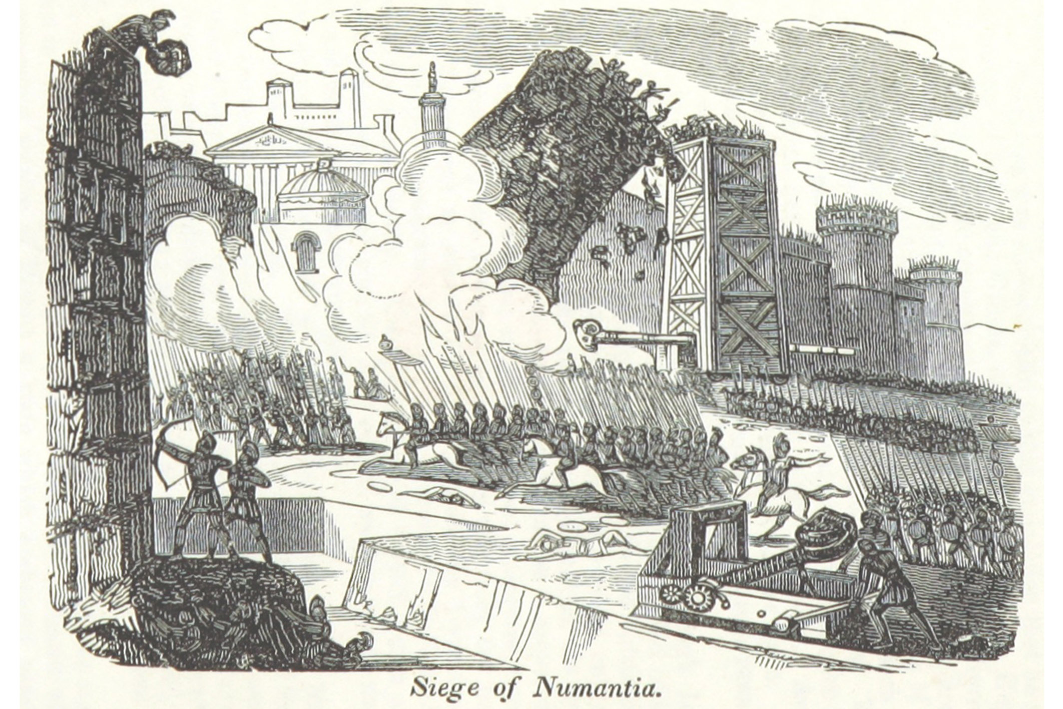 24x36 gallery poster, Roman siege of the Celtiberian stronghold of ...