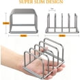 1-Pack Cutting Board Organizer Holder Stand, Stainless Steel Holder ...