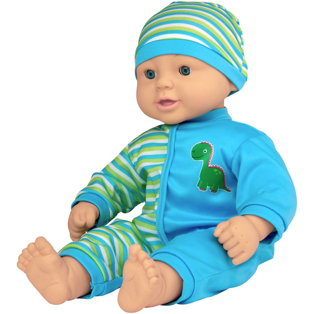 My Sweet Love 20" Baby Doll, Blue and Green Outfit with Dinosaur ...