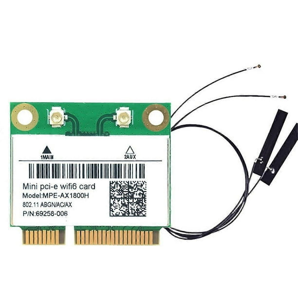RTL8852BE WIFI6 Card+Internal Antennas AX1800M WiFi Bluetooth5.2 2.4GHz ...