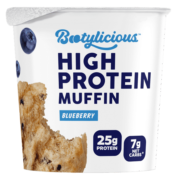 Bootylicious High Protein Muffins| Blueberry | 12-Pack - Walmart.com
