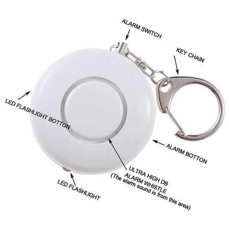 Personal Alarm With Led Flashlight, Loudest Emergency ,3 Pack 130db ...