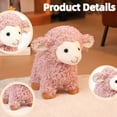 Adorable Simulation Lamb Plush Toy-Soft Fluffy Stuffed Sheep Doll ...