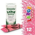 Crayola Big Thick Pink Crayons, Large Single-Color Refill, Pack of 12 ...