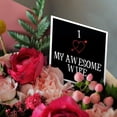 3drose, I Love My Awesome Wife, Red Heart, Black Background, 6 Greeting ...