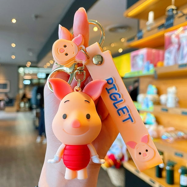 Disney Anime Cartoon Mickey Mouse Stitch Figure Keychains Kawaii Minnie ...