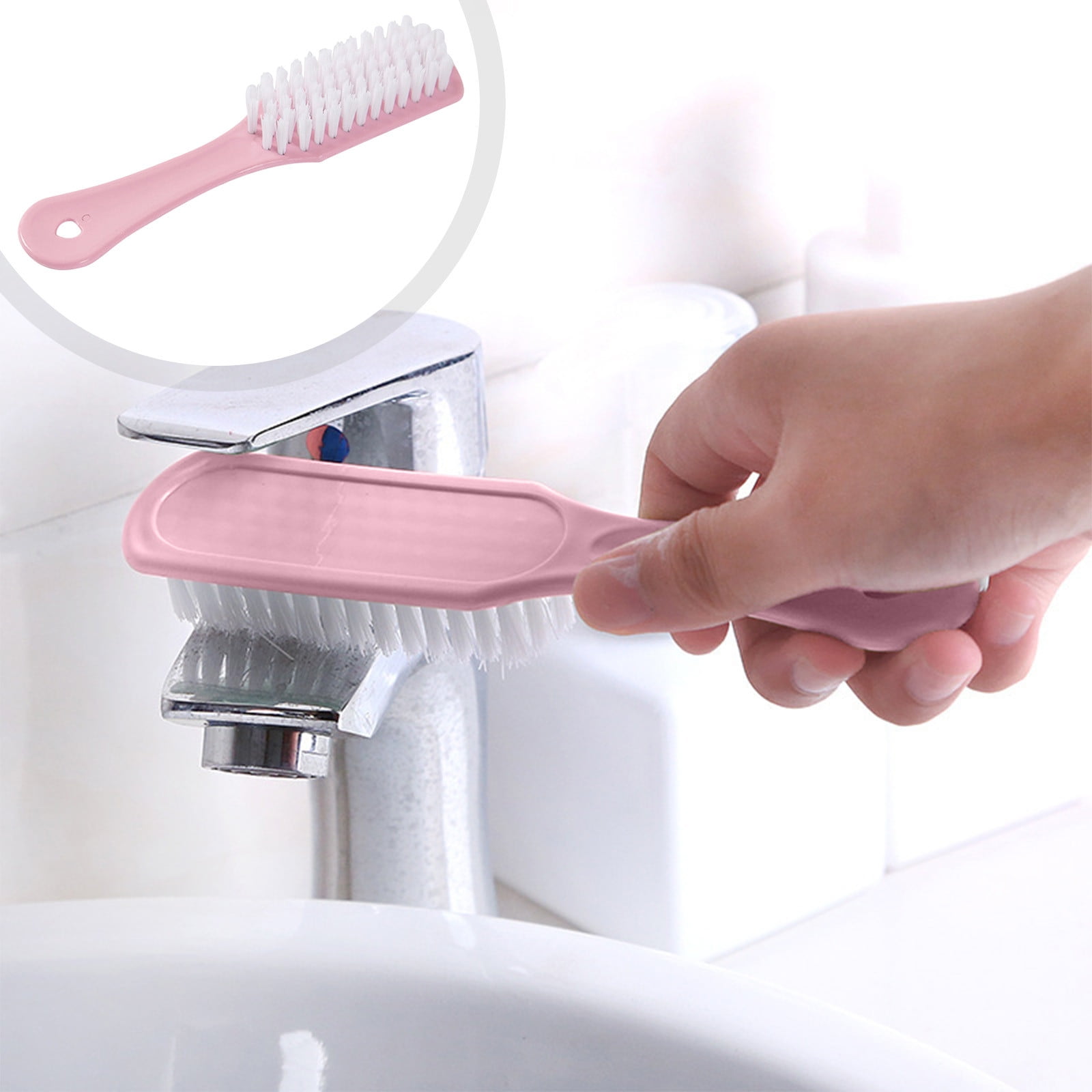 Stainless Steel Wooden Handle Pot Brush Kitchen Brush Pot Stain Remover ...