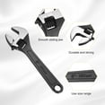 CERPXFF-Mini Adjustable Wrench 10" 45# Steel Blackening Tiny Adjustable ...