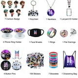 BTS Army Merchandise Gift Set: Drawstring Bag, Jewelry, Face Shield ...