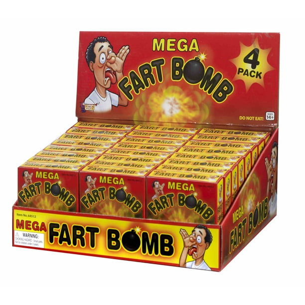 Fun Stuff 4 Pack Fart Bomb Novelty Item Gag Gift Exploding Stinky Gross ...