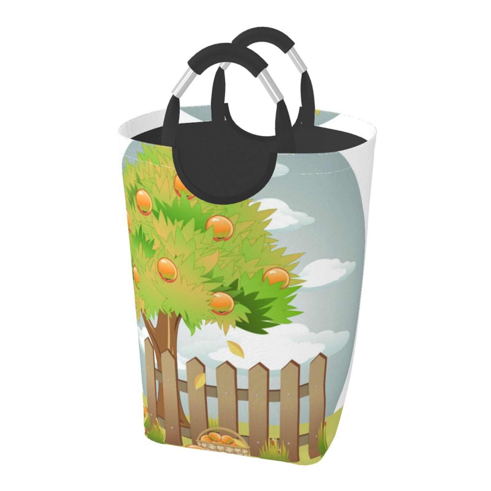 XMXY Spring Tree Fence Rectangular Laundry Basket Organizer ...