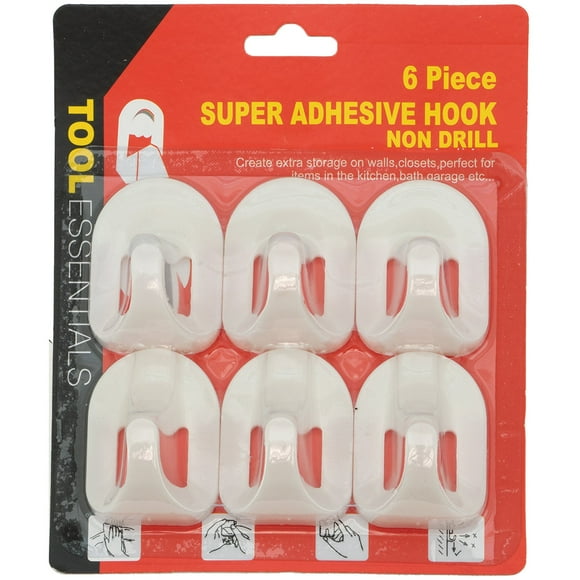 Adhesive Plastic Hooks