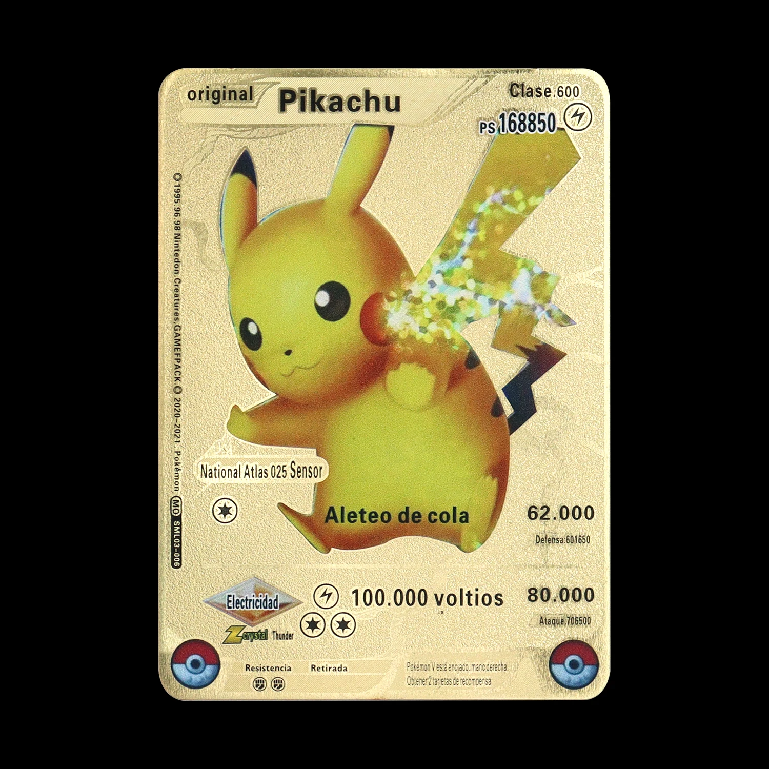 Pokémon 183200 Points High Mach Pikachu Charizard Mewtwo Gold Black ...