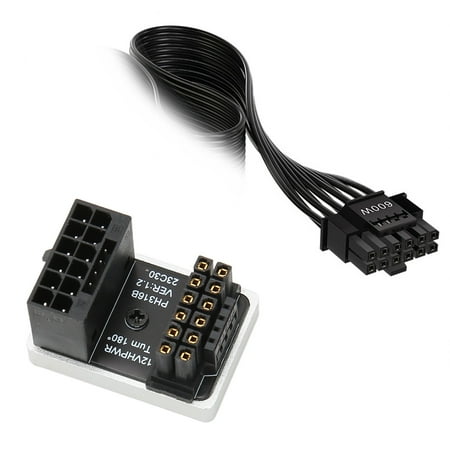 ATX 16pin Male To 16pin Female Adapter, Graphics Card U Turn Angle ...
