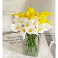 15-Piece Colorful Mini Artificial Calla Lilies - Perfect for Home Decor ...