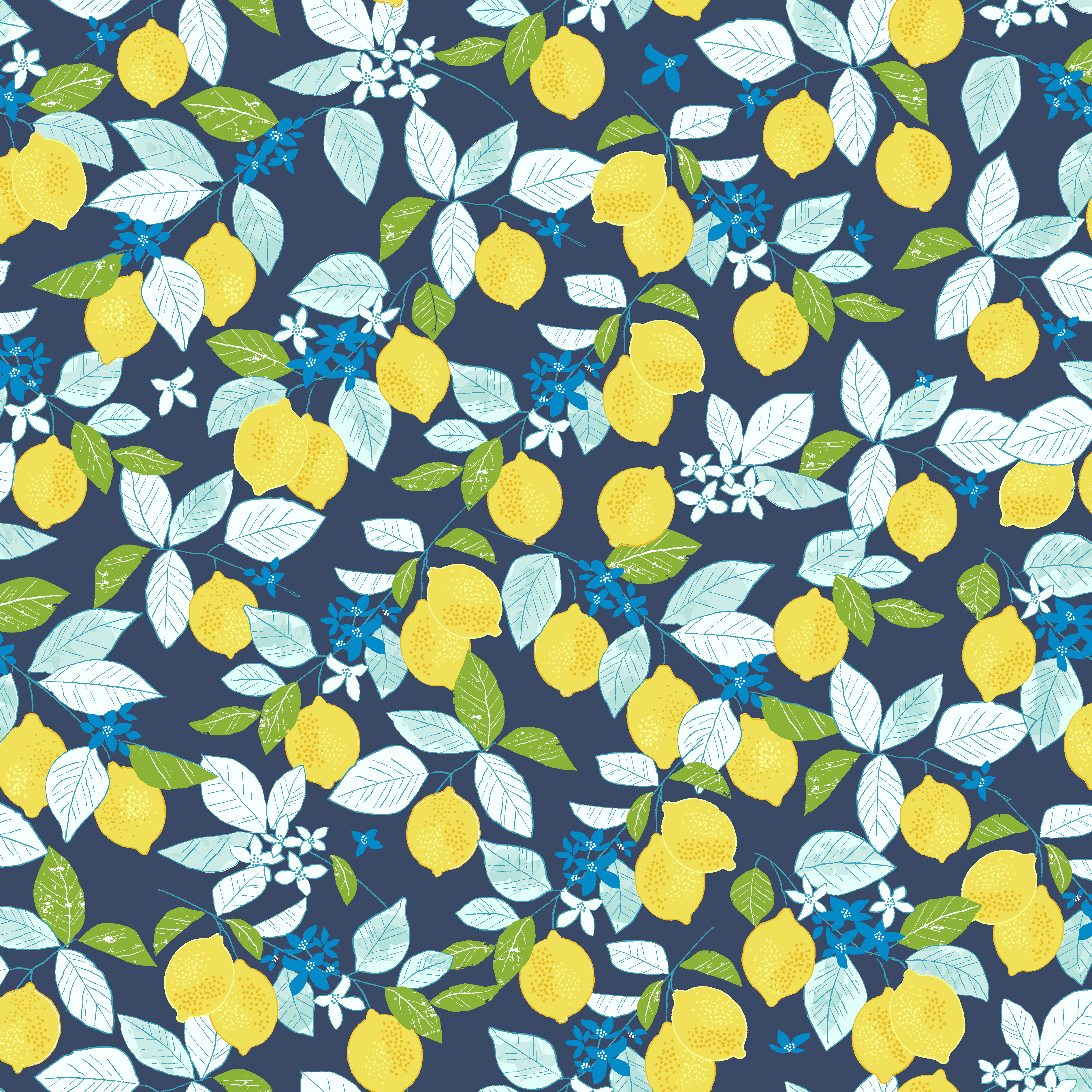 Waverly Inspirations 44" 100% Cotton Lemon Tree Sewing & Craft Fabric ...