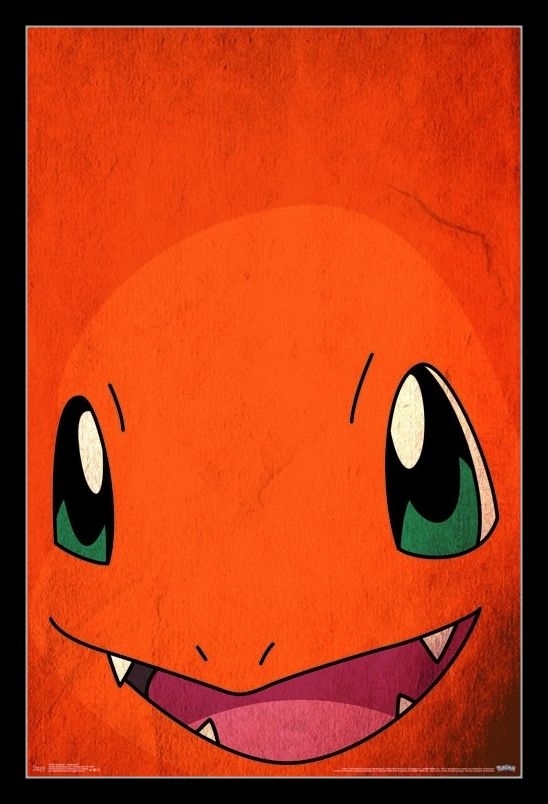 Pokemon - Charmander Laminated & Framed Poster Print (22 x 34 ...