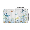 2D Printed Kitchen Curtains, Washable Short Window Panels, Decorative ...