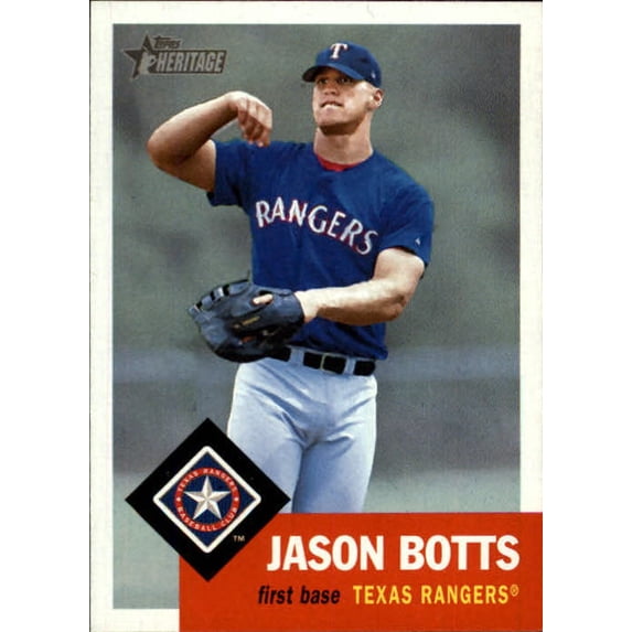 2002 Topps Heritage #307 Jason Botts RC MLB Baseball Trading Card ...