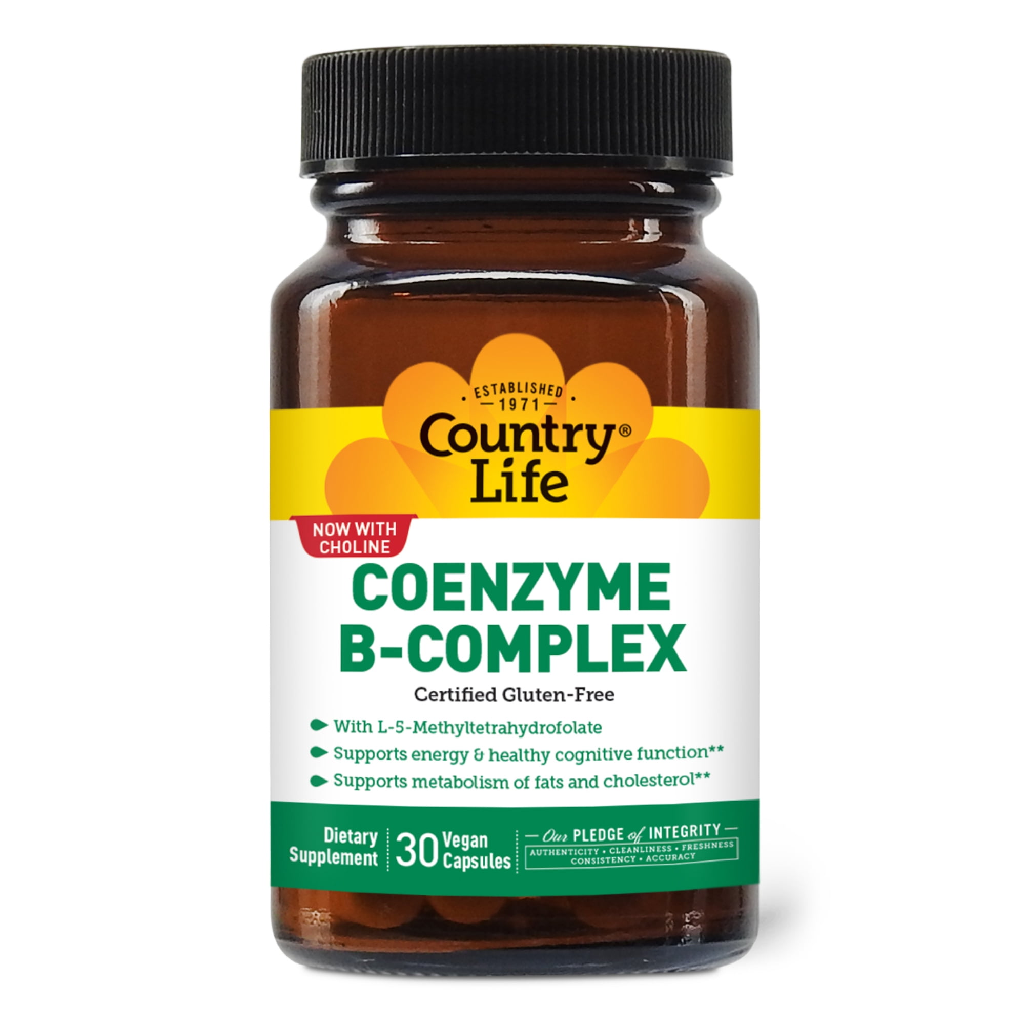 Country Life, Coenzyme B-Complex Vitamin, Support Energy and Metabolism ...