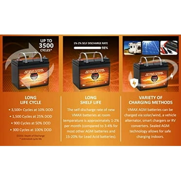 EverStart Platinum BOXED AGM Marine and RV Deep Cycle Battery, Group ...