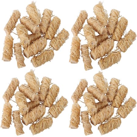 72 Count Fire Grill Charcoal Starters, Eco Friendly Wood Wool Flame ...