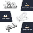 220 Pcs Fence Wire Clamps Stainless Steel Fencing Mounting Clips with ...