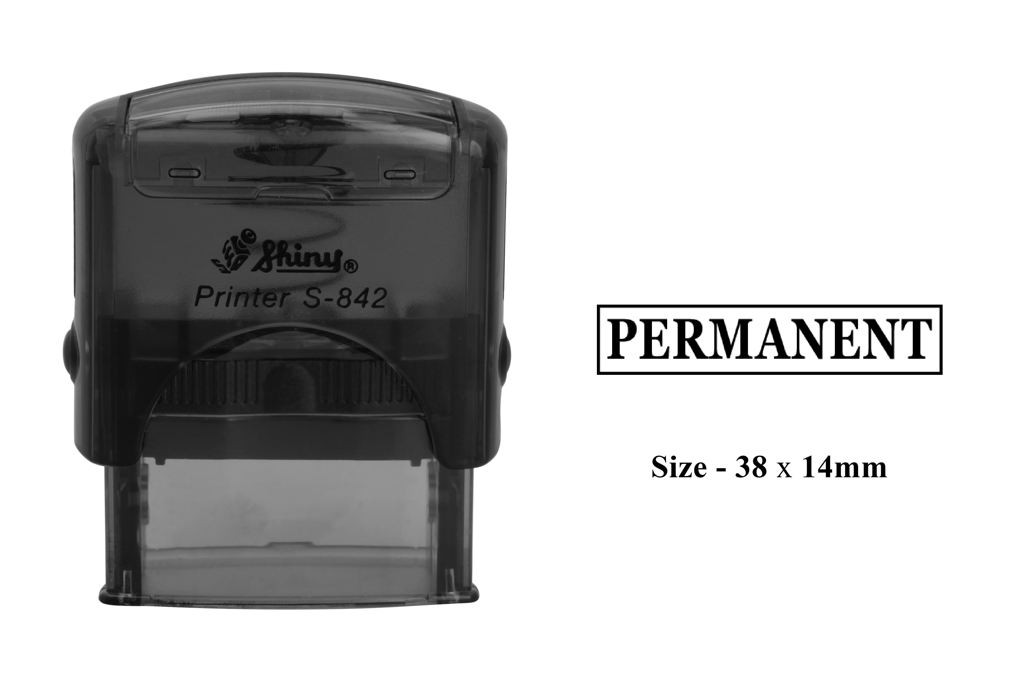 Permanent Rubber Stamp Shiny S-842 Office Self Inking Stationary Stamp ...