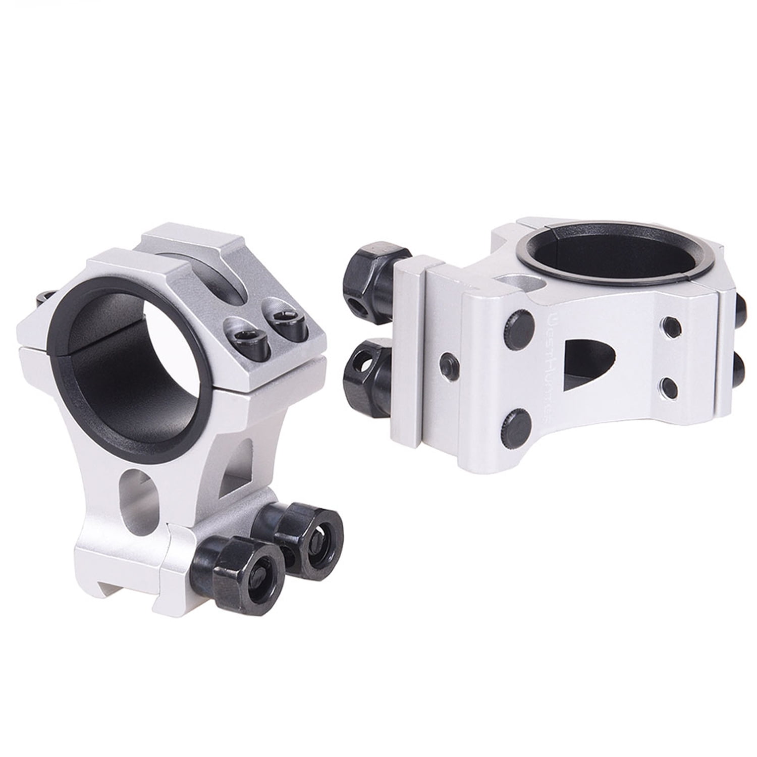 WestHunter WH203 Dovetail Scope Rings, 1 in/30mm | High Profile, Silver ...