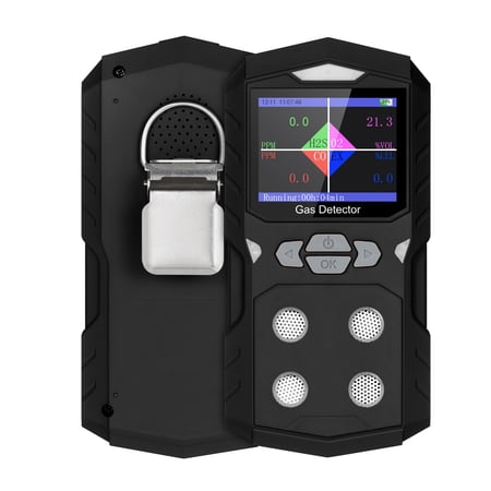 Portable 4 Gas Detector Portable Gas Monitor Sound Light Vibration ...